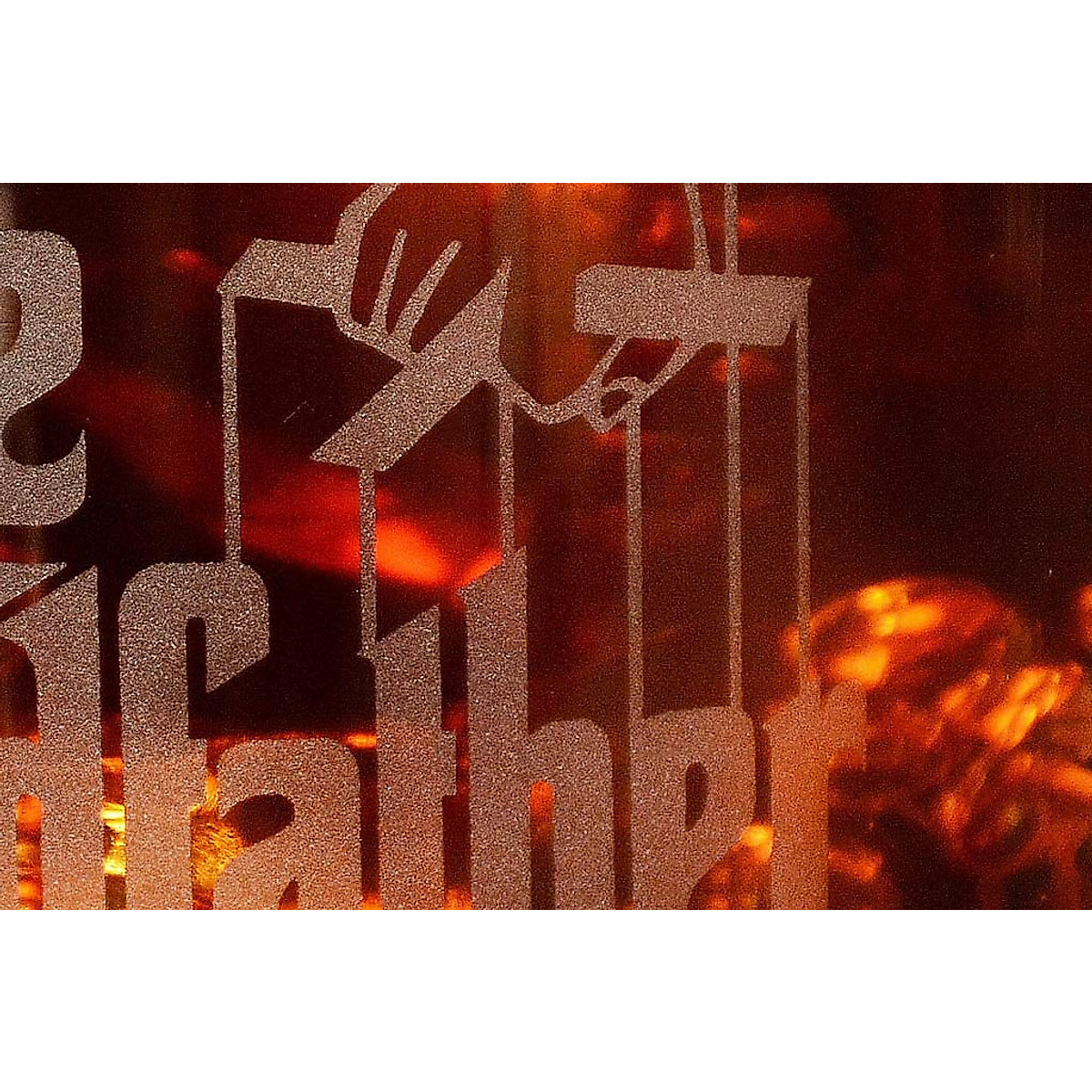 The Godfather & The Godmother Etched Whiskey Glass Set with Your Personalized Text - Officially Licensed, Premium Quality, Handcrafted Glassware, 11 oz Rocks Glass - Collectible Gift for GodParents