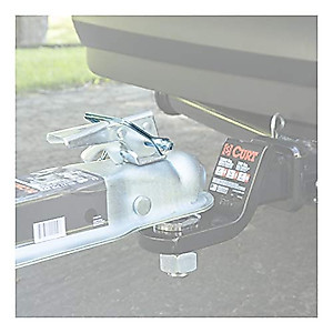 CURT 25034 Trailer Coupler Pin with 12-Inch Chain, 5/16-Inch Diameter x 3-Inch Long, Clear ZINC