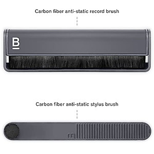 Boundless Audio Record Cleaning Kit - Anti-Static Vinyl Record Brush & Stylus Brush - 2 Piece Vinyl Record Cleaner Kit - Vinyl Brush & Stylus Cleaner