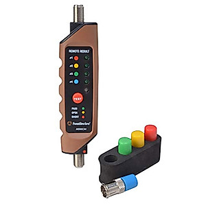 Southwire M500CX4 Coax Continuity Tester/Mapper; Durable Design; Auto Power-Off; Double-Molded Housing; Easy-to-Understand LED Display; Includes 4 Color-Coded ID Remotes