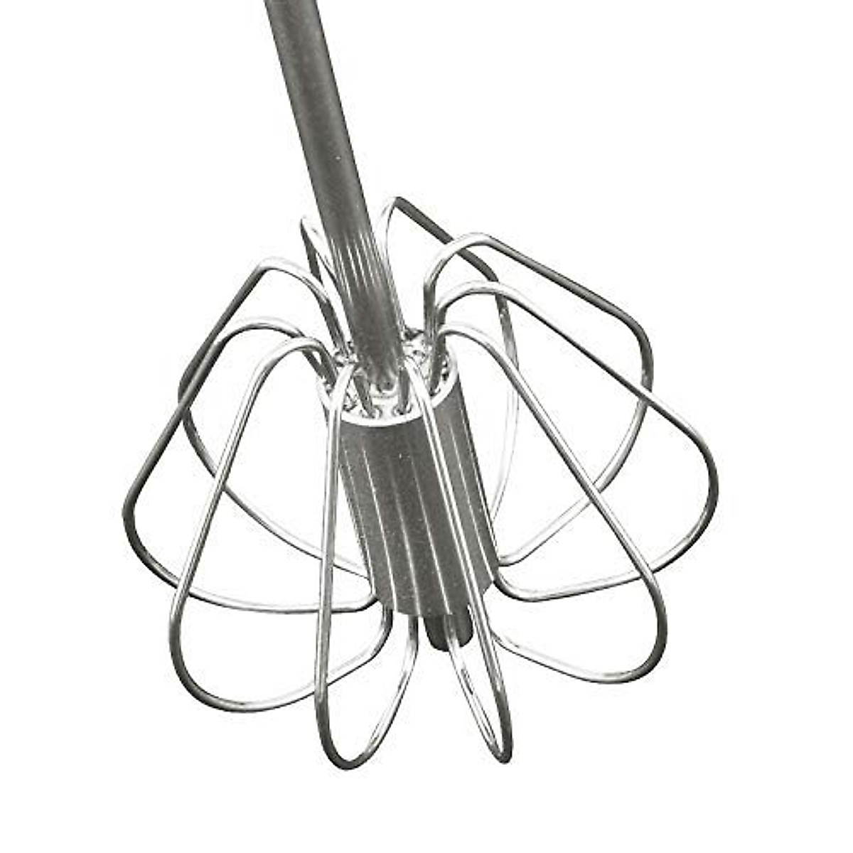 Stainless Steel Semi-automatic Egg Whisk - 3PCS Hand Push Rotary Whisk Blender (3 Pack)