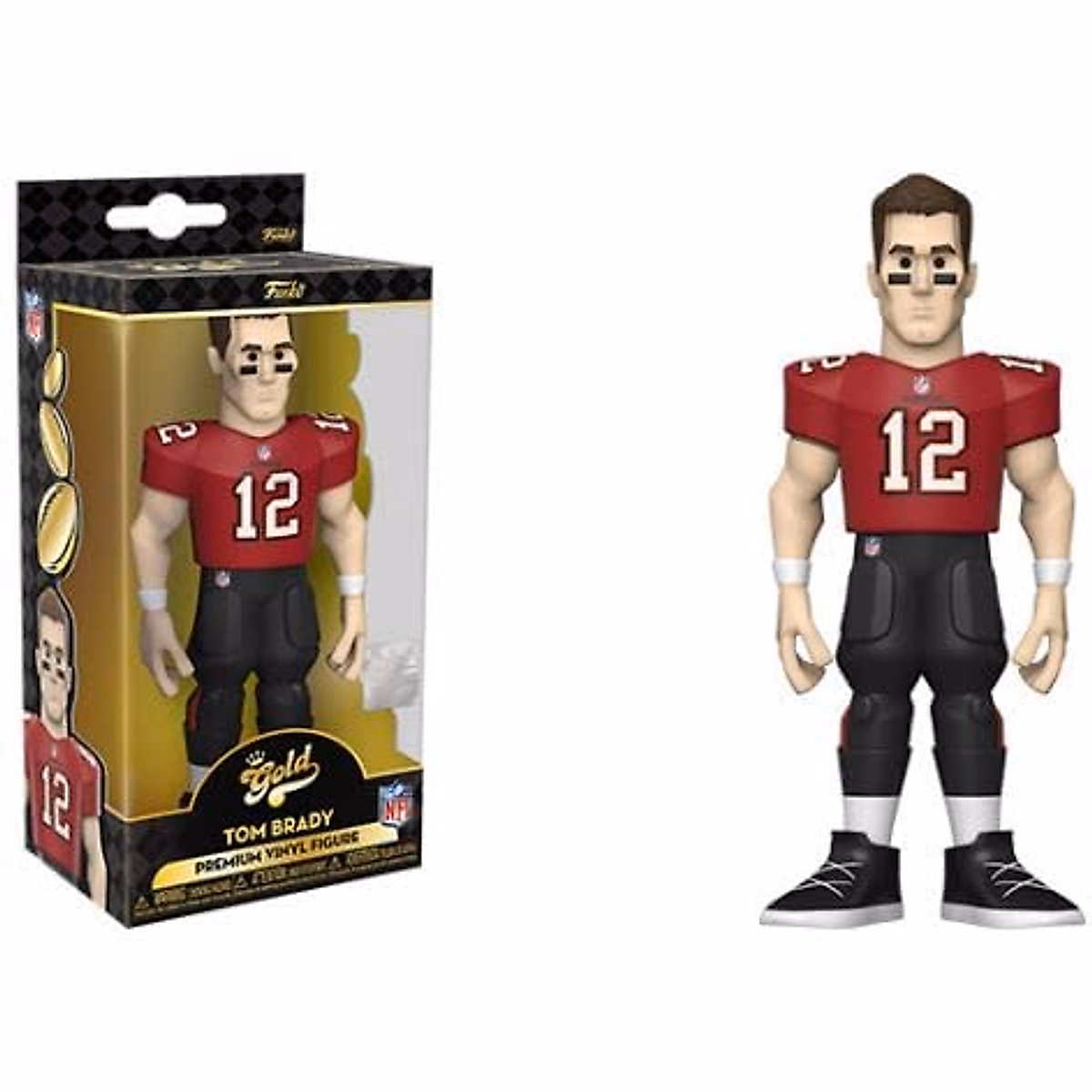 Tom Brady (Buccaneers & Patriots) Funko Gold & Chase 5" NFL Combo (2)