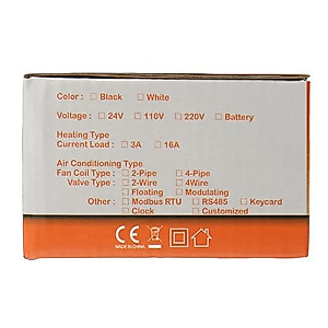 Wengart WiFi Smart Thermostat WG02B05-1,AC230V Max3A 2.4GHz Wi-Fi APP TUYA for Radiant Floor Heating,Compatible with Alexa Echo/Google Home,White Backlight