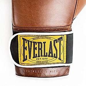 Everlast P00002502 1910 Classic Training Glove Brown 14OZ