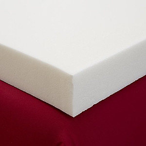 Home Life Cooling Gel Ventilated Memory Topper Green Foam, Queen/2", White