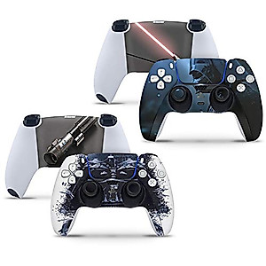 PS5 Disk Console Vader from Starwars Skin Decal Vinal Sticker + 2 Controller Skins Set