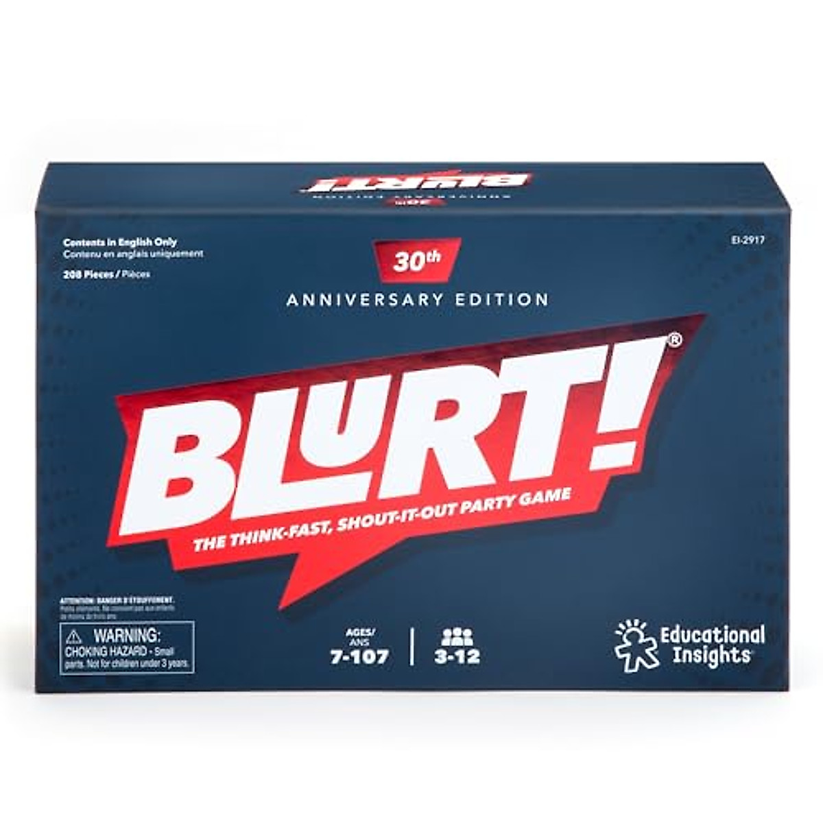 Educational Insights Blurt! The Think-Fast, Shout-It Party Game - Board Games for Adult and Kids Ages 7+, Perfect for Kids and Family Game Night