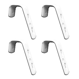 Iron Bunk Bed Ladder Hooks Brackets,4 Pack PVC Coated Metel Angled Ladder Hooks Heavy Duty Hardware Utility Hook Garage Storage Home Hook Loft Bed Ladder Hooks