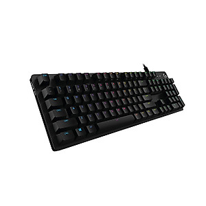 Logitech G512 SE Lightsync RGB Mechanical Gaming Keyboard with USB Passthrough - Black (Renewed)