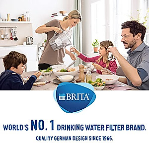 BRITA S0500 Aluna Fridge Water Filter jug for Reduction of Chlorine, limescale and Impuities, White, 2.4 L