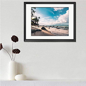 Giftgarden Black 18x24 Frame Matted to Display 16x20 Picture with Mat or 18 x 24 Poster without Mat, Set of 4
