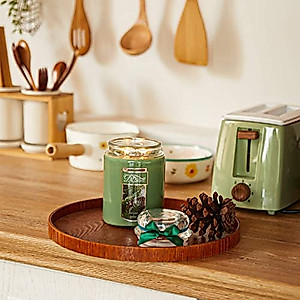 Decorlife 22 oz Scented Candles, Large Balsam & Cedar Christmas Candles with 2 Wicks, Strong Smelling and 110 Hours Long Lasting Time, 2-Pack