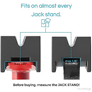 PLANGER® - Protect Pad –Rubber Axle Stand Pad – Protect Your Car When Jacking It Up with a Jack Stand – Made from Highly Durable Rubber