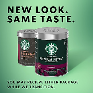 Starbucks Premium Instant Coffee — Dark Roast — 100% Arabica — 3 Tins (up to 120-cups total)