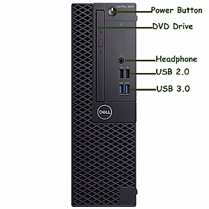 Dell Optiplex 3060 SFF Computer Desktop PC, Intel Core i5-8400 8th Gen Processor, 16GB DDR4 Ram, 512GB NVMe SSD + 2TB Hard Drive, HDMI, Wireless Keyboard Mouse, WiFi & Bluetooth, Windows 10 (Renewed)