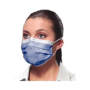 Crosstex GCISA Latex-Free Isofluid Earloop Mask, Sapphire (Pack of 50)