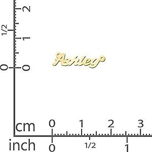 TSD 14K Yellow Gold Petite Personalized Name Necklace with a 16" Chain by JEWLR*