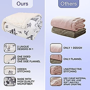 Throw Blanket For Chair Fleece Sherpa Kids Warm Thermal Outdoor Camping Blanket Summer Spring Heavy Plush Thick Very Soft Cute Docorative Collage Beach Farmhouse Camper Throw Blankets for Couch Adults