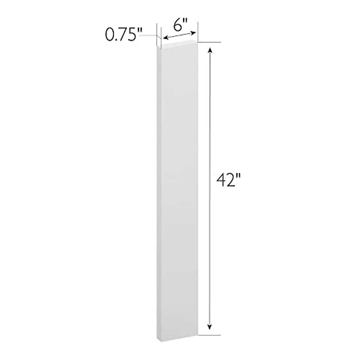 Design House 561852 Brookings Kitchen Cabinet Filler 42x6x0.75, White