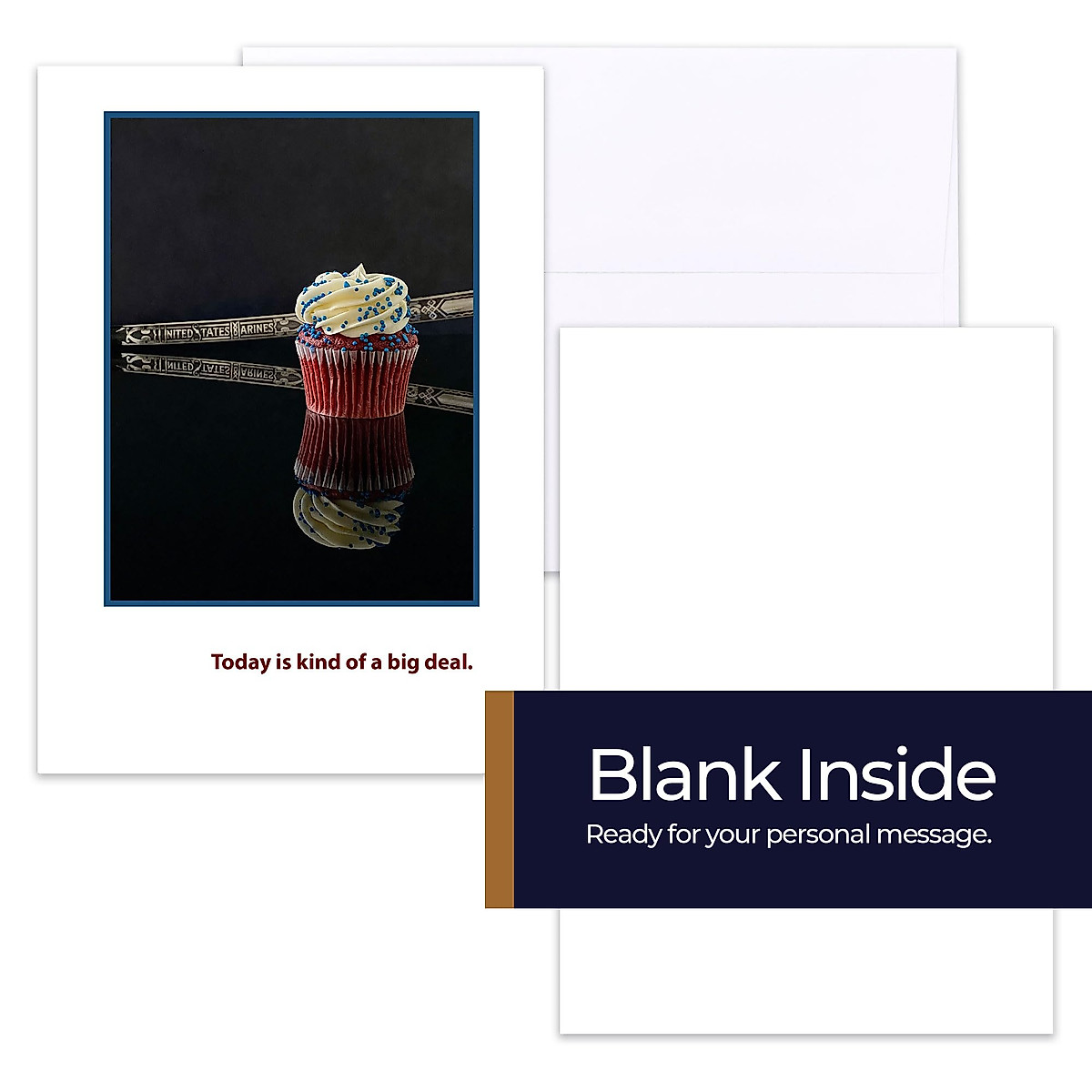 2MyHero - US Marine Corps - Military Happy Birthday Congratulations Greeting Card With Envelope - 5" x 7" - Kind Of A Big Deal