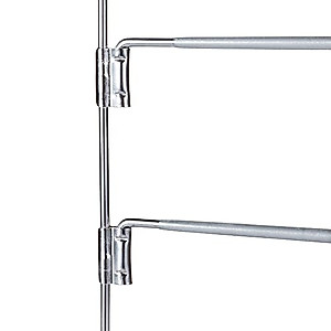 Boddenly Hangers Pants Space Hanger Multiple Saving Organizer Arm Closet Hangers Jeans Pieces Rack Hanger Pants 2 Trousers With Non-Slip Pants Swing Rack in Sink Basket (Silver, One Size)