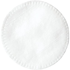 ForPro Professional Collection Pure & Natural Stitched Cotton Rounds for Face, 100% Pure Cotton Makeup Remover Pads, Hypoallergenic, Lint-Free, Vegan & Cruelty-Free, Pack of 4-100 Cotton Pads