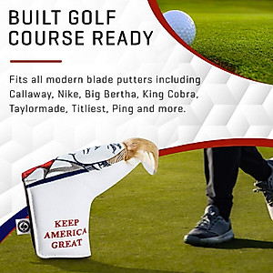 Pins & Aces Golf Co. Keep America Great Putter Head Cover (Blade)