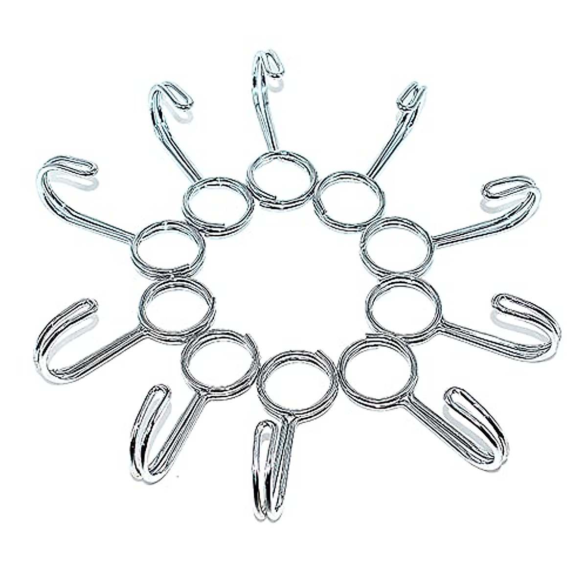 ZHome Stainless Steel Coat Hook Hat Bag Keys Rack/Rope Hooks Cord Hooks Hanging Hooks for Kitchen, Work Shop, Bathroom, Garden 5 Pcs