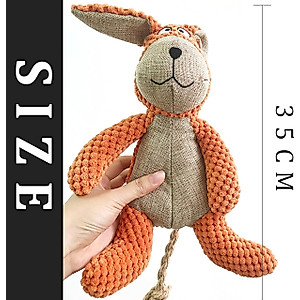 Xeprashakes RobustRabbit Dog Toy for Heavy Chewers - Indestructible Squeaker Toy, Durable Plush for Small Dog, Invincible Dog Chew Toy.