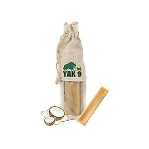 Yak9 Cheese Dog Chews, High Protein Dog Treats, Natural Ingredients, Long Lasting Dog Chews, Dog Treats for Large Breeds Under 125 Lbs, Rawhide Free, Non GMO, Gluten Free, Grain Free, Coconut, 1 pc