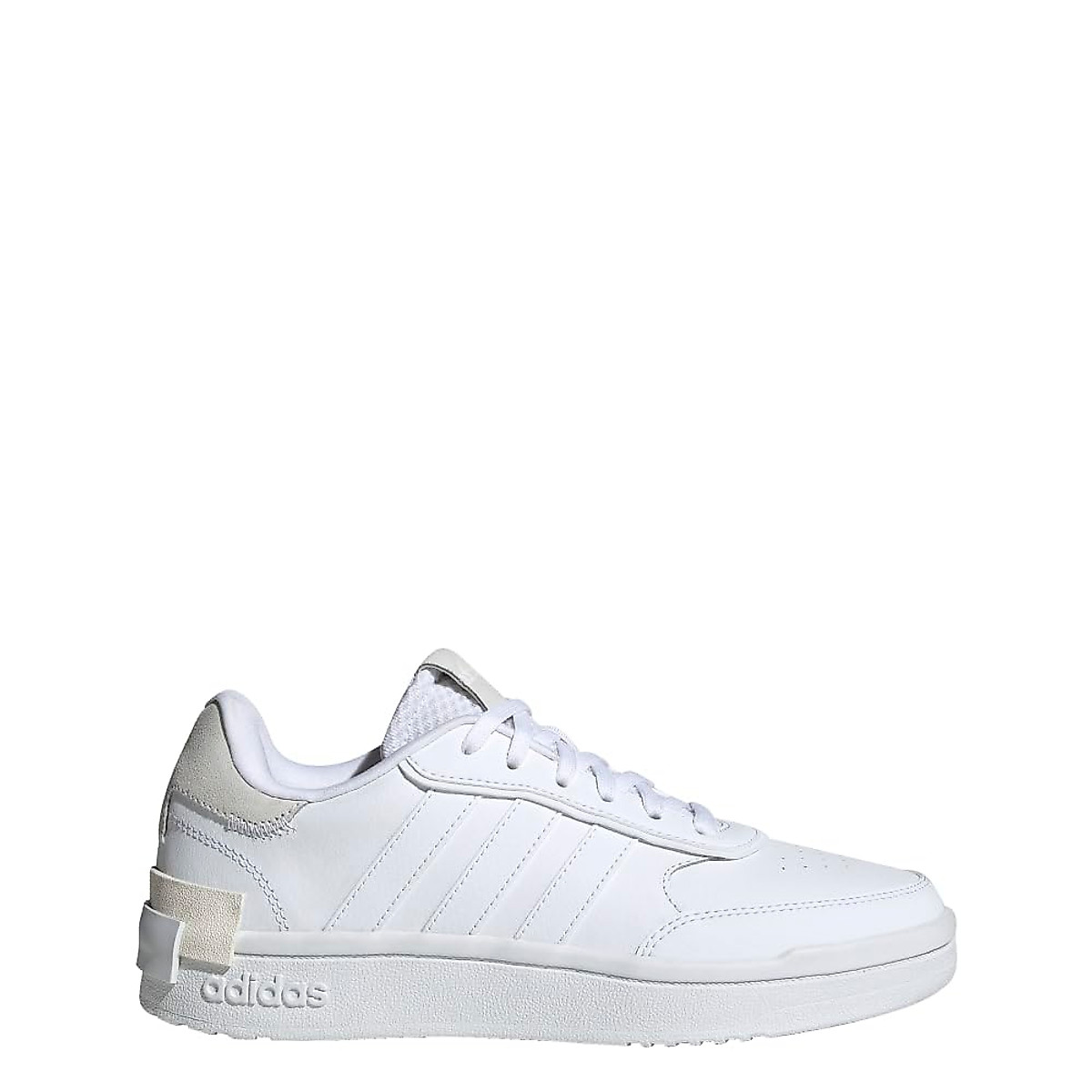 adidas Women's Postmove Basketball Shoe, White/White/Chalk White, 6