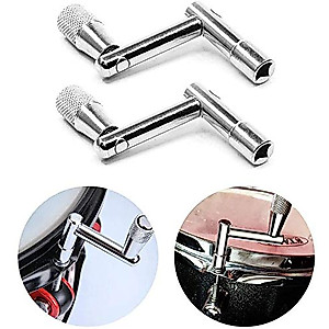 Drum Keys 4 Pack Universal 2 Drum Tuning Key & 2 Continuous Motion Speed Key for Drummers Percussion Hardware Tool