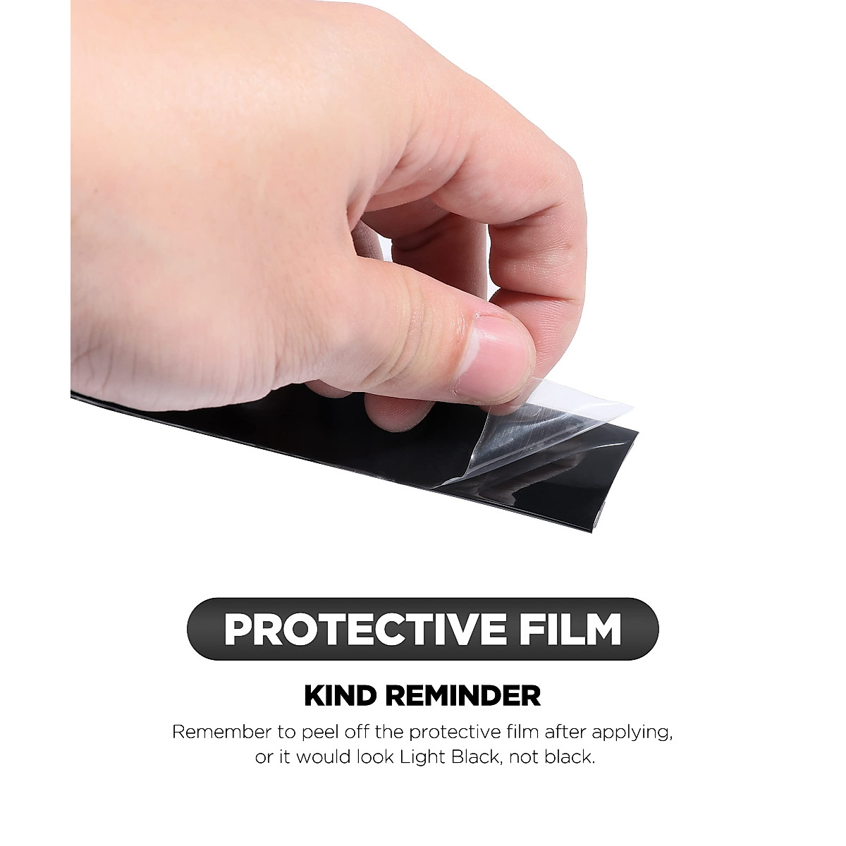 ESEWALAS 16Ft Self Adhesive PVC Car Decal Sticker,Automotive Edge Lip Protect Sticker,Car Exterior and Interior Molding Trim,Scratchproof Tape,Decorative Strip (1inch)