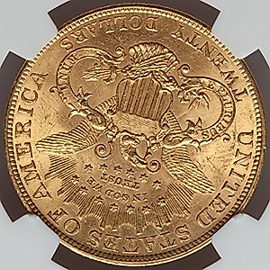 1904 $20 Double Struck Rotated 180 Degrees in Collar UNIQUE $20 Liberty MS-62 NGC/CAC