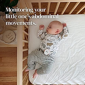 Levana Oma Sense Baby Abdominal Movement Monitor - Baby Sleep Monitor with Wakeup Technology - Rousing Vibrations, Audio & Lights Stimulates Baby & Alerts Parents - Safety Baby Essentials for Newborn