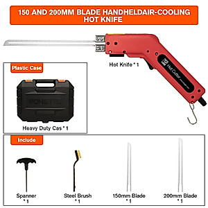 RONGTER Foam Cutter Pro Electric Hot Knife(200W) - Foam Cutter Electric Styrofoam Cutting Tool with Blades & Accessories for Engraving and DIY Handmade