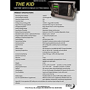 MidNite Solar MNKID-M-B Marine Charge Controller in Black