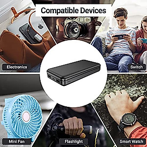 26800mAh Power Bank 2 Outputs&2 Inputs Portable Charger Ultra-High Capacity Battery Pack with 2 in 1 Cable External Battery Power Bank for iPhone iPad Samsung Pixel Camera Switch Fans Flashlighs