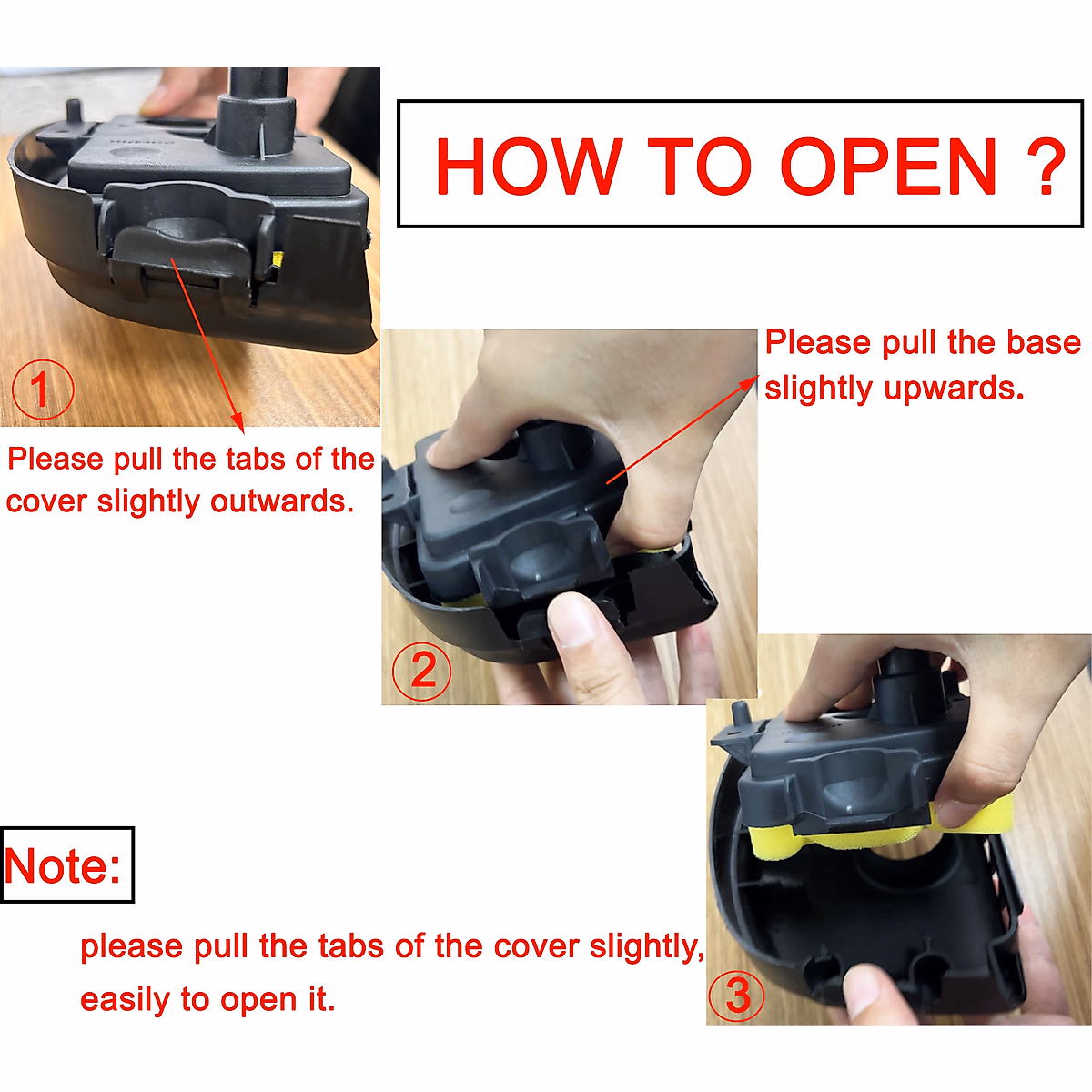 Hippotech 595663 Air Filter Base, 595660 Air Cleaner Cover & 799579 Air Cleaner Foam Filter Replacement for Briggs Stratton 450E 500E 550E 550Ex Engine Lawn Mower