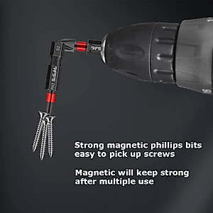 Christmas Tool Gifts for Dad Men, Magnetic Wristband Unique Tool Gift for Men Stocking Stuffers, 1inch Phillips Bits #2 Impact With Tool Belt for Holding Screws Nails Drill Bits,Magnetic Wrist Band Fa