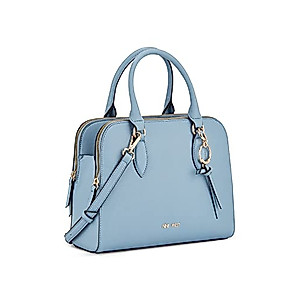 NINE WEST Cyra A List Satchel, Pale Denim