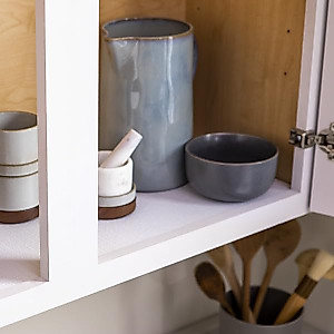 Duck 855145 Smooth Top EasyLiner Non-Adhesive Shelf and Drawer Liner 12-Inch x 20-Foot, White, 2 Rolls