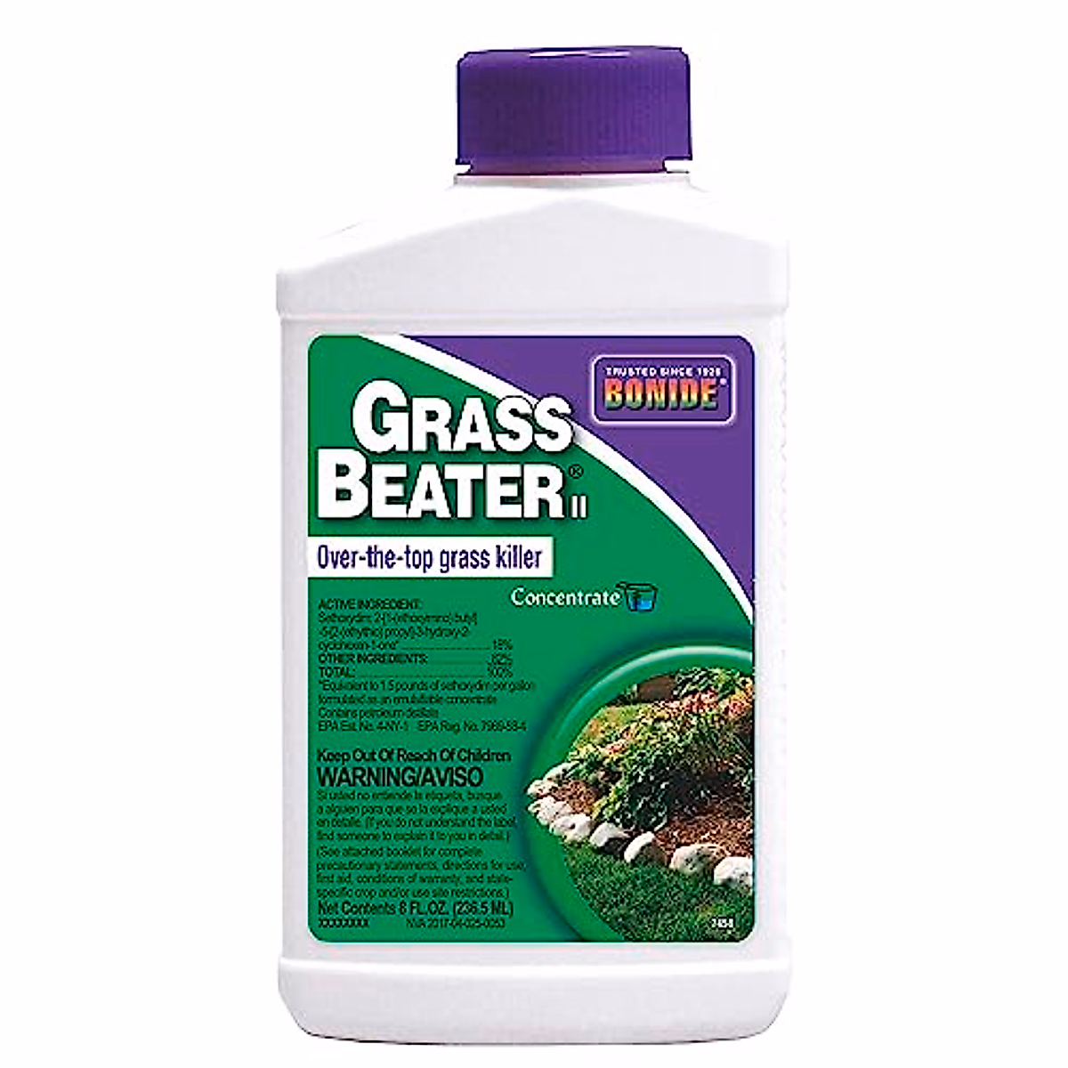 Bonide Grass Beater, 8 oz Concentrated Grass Killer, Systemic Herbicide Controls Crabgrass, Bermudagrass and More