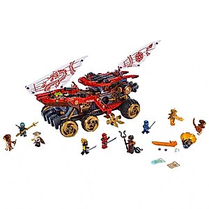 LEGO NINJAGO Land Bounty 70677 Toy Truck Building Set with Ninja Minifigures, Popular Action Toy with Two Toy Vehicles and Toy Ninja Weapons for Creative Play (1,178 Pieces)