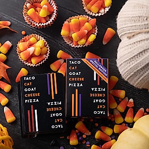 Taco Cat Goat Cheese Pizza – Halloween Edition – Halloween Party Games for Kids and Adults - Halloween Party Favors, Halloween School Party Prize, Trick or Treat Gift, Kids Ages 8+