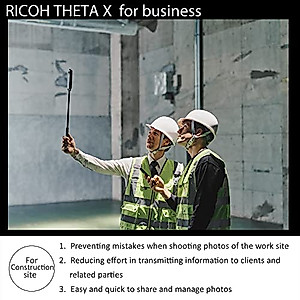 Ricoh Theta X 360 Degree Camera, High Resolution Image of approximate 60M, 5.7K 360, Touch Screen