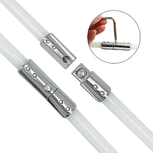 HOMOKUS 30FT Chimney Cleaning Brush Kit Chimney Brush Kit with 9 Nylon Flexible Rods Rotary Flexible Rods Electrical Drill Drive Sweeping Cleaning Tool Kits