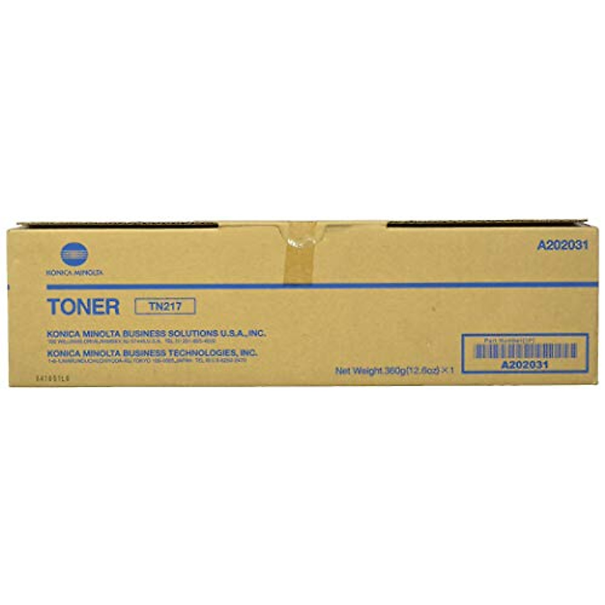 Konica-Minolta Genuine OEM Brand Name KMBS Toner Cartridge for Bizhub 223/283 A202031 (17.5K Yield) TN217