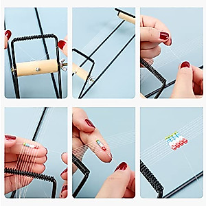 PP OPOUNT Bead Loom Kit, Beading Supplies with 9700 PCS Seed Beads, Tray, Scissors Making Accessories, Beading Loom Kits for Adults Jewelry Making Bracelets Belts