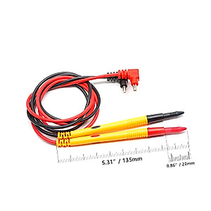LDEXIN 2 Pairs Digital Multimeter Test Leads Banana Plug, Voltmeter Test Probe Multimeter Probes 10A 1000V